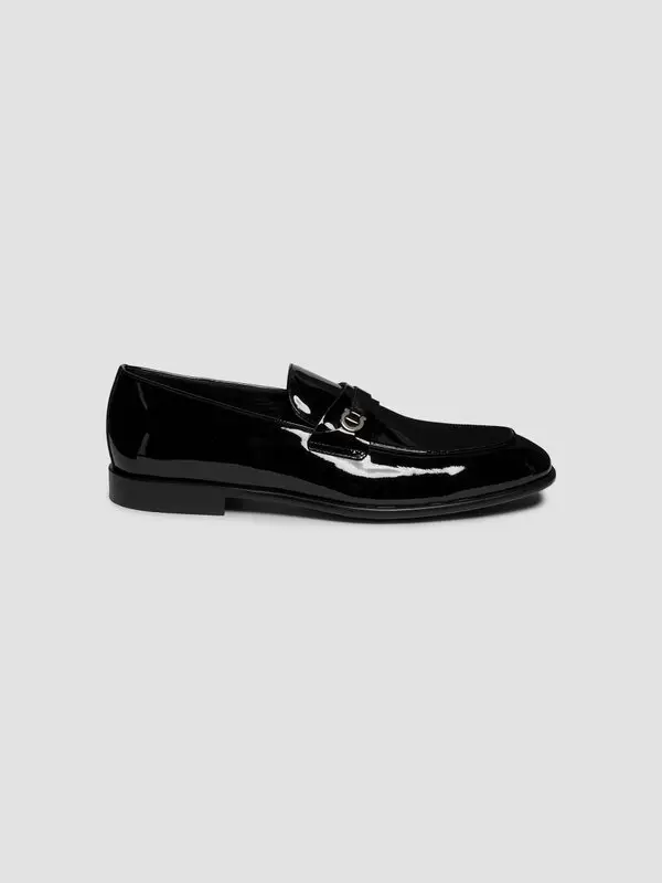 FERRAGAMO Desio Patent Leather Loafers