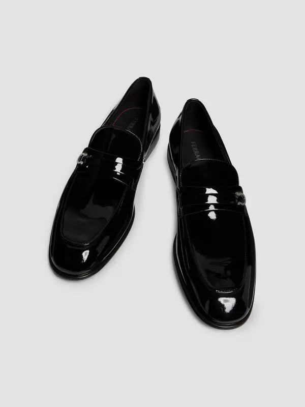 FERRAGAMO Desio Patent Leather Loafers