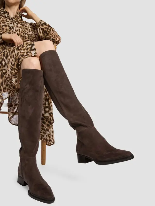 Michael Kors Lex 40mm Suede Knee-high Boots