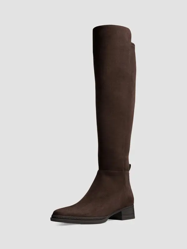 Michael Kors Lex 40mm Suede Knee-high Boots