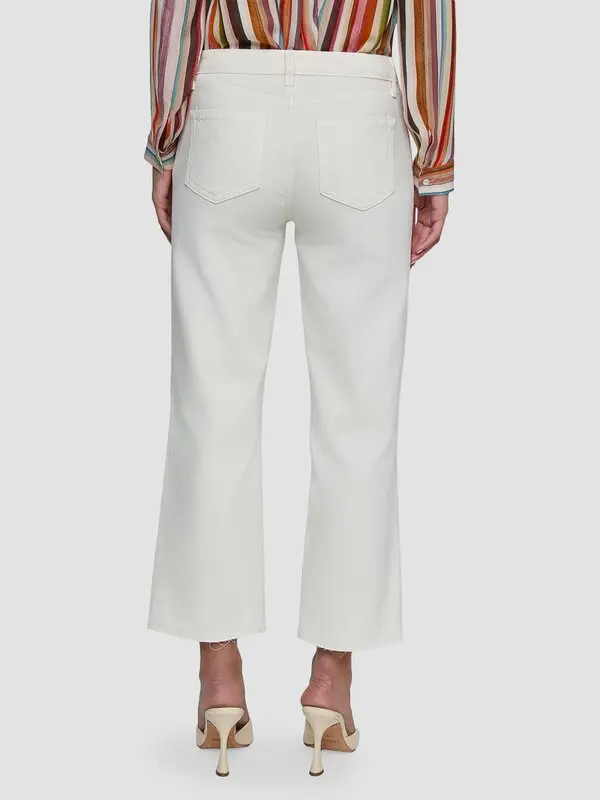 L'Agence Wanda High-rise Crop Jeans - Light Ecru