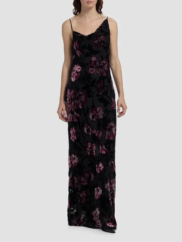 SABINA MUSAYEV Alenoy Floral Velvet Gown