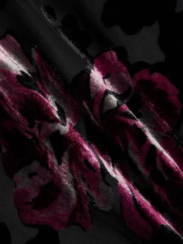 SABINA MUSAYEV Alenoy Floral Velvet Gown
