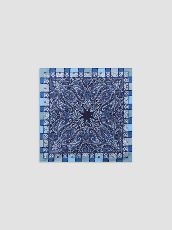 Etro Paisley Silk Neck Scarf