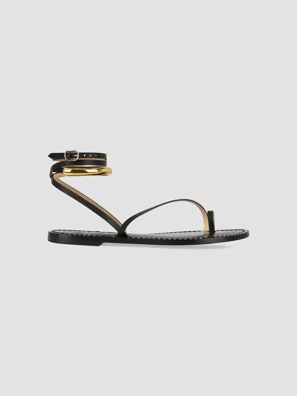 AMANU 17 The Kalahari Leather Ankle-wrap Sandals