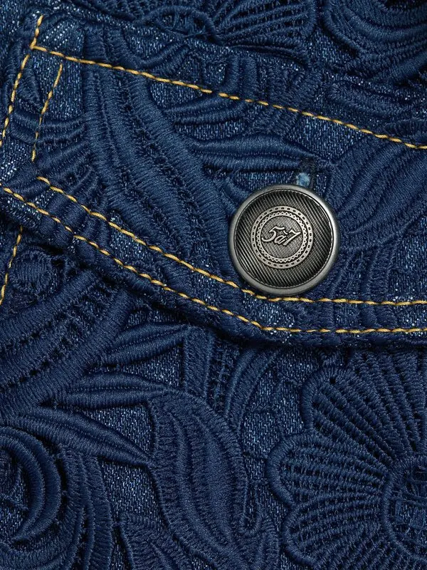 Cinq À Sept Cortland Denim Button-front Minidress