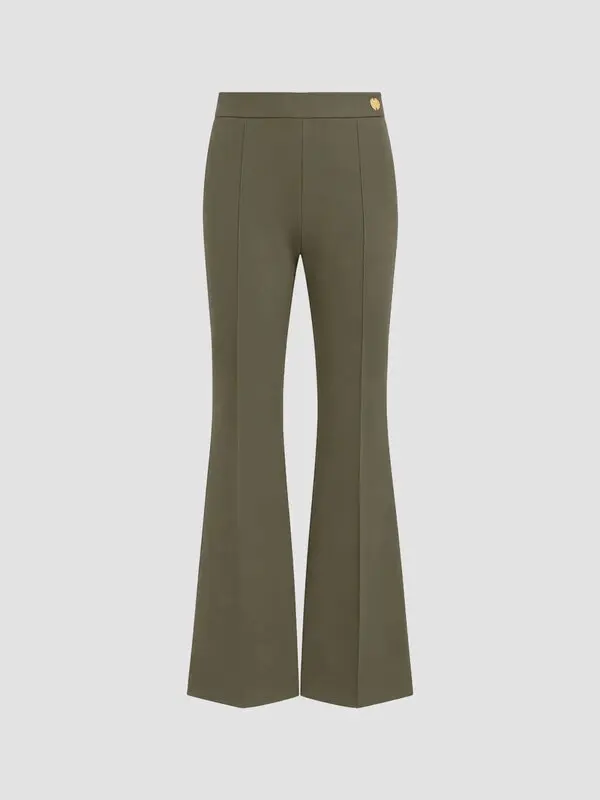 CALLAS MILANO Lola Cropped Flare Pants - Olive