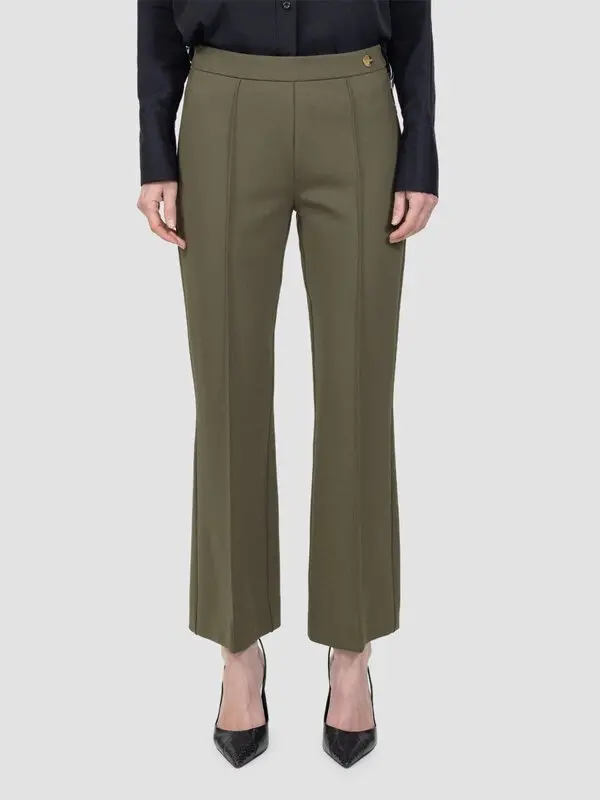CALLAS MILANO Lola Cropped Flare Pants - Olive
