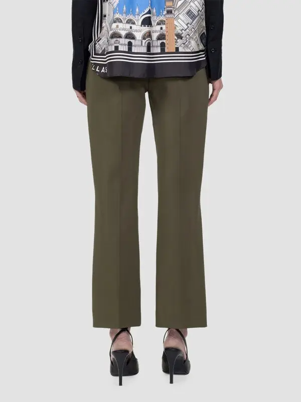 CALLAS MILANO Lola Cropped Flare Pants - Olive