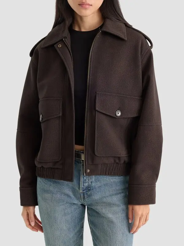 Good American The Better Than Leather Bomber