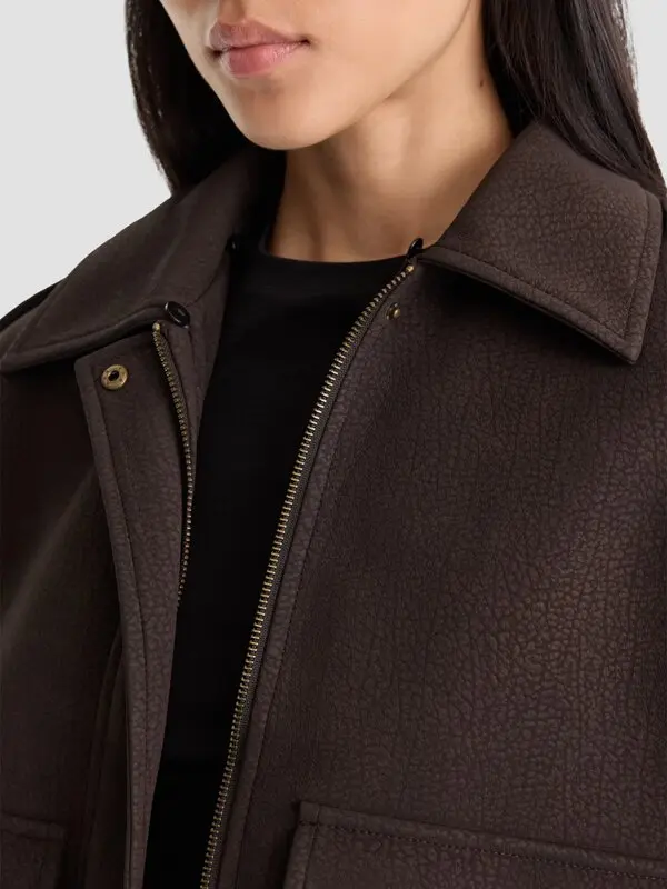 Good American The Better Than Leather Bomber