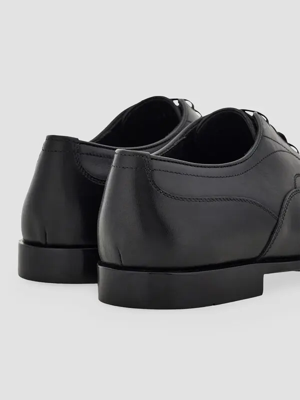 FERRAGAMO Trinity Leather Oxfords - Nero