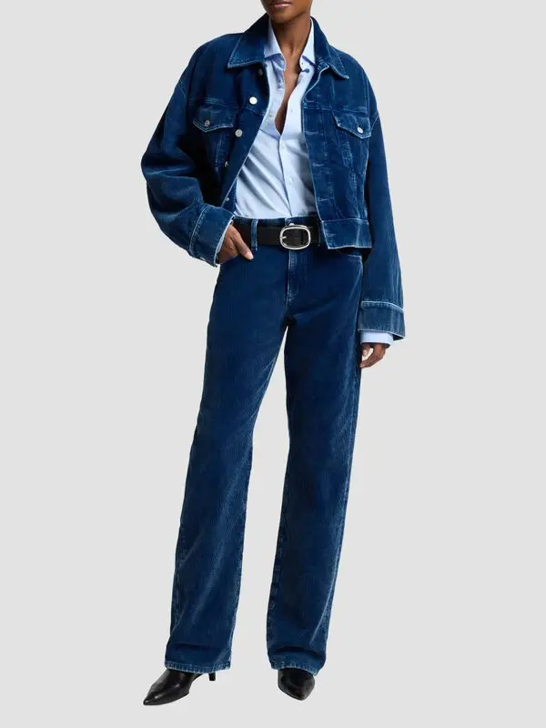 7 For All Mankind Oli Cropped Trucker Jacket