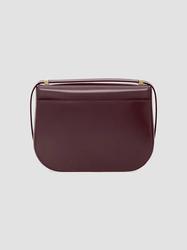 FERRAGAMO Double Gancini Flap Leather Crossbody Bag