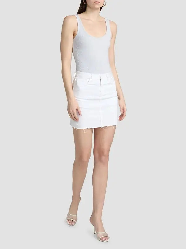 L'Agence Jolene Denim Miniskirt