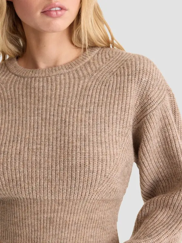 Good American The Chunky Knit Sweater - Dusk