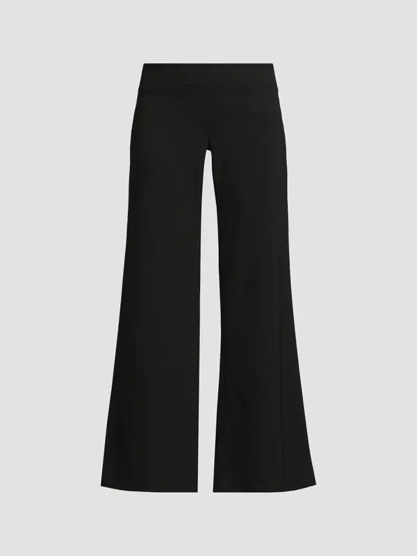 Ming Wang Stretch Deco Crepe Wide-leg Pants