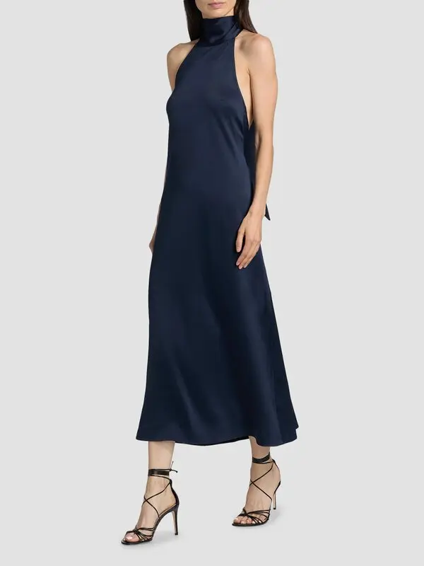 Azeeza Meera Satin Midi-dress