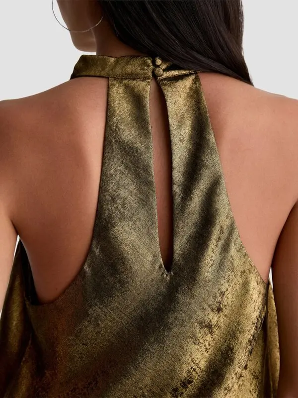 Ag Kacey Drapeneck Sleeveless Top