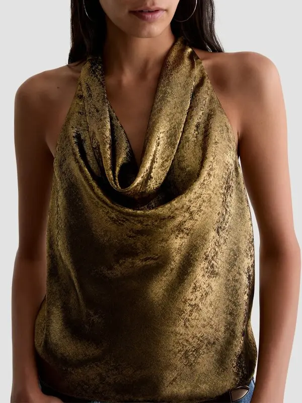 Ag Kacey Drapeneck Sleeveless Top