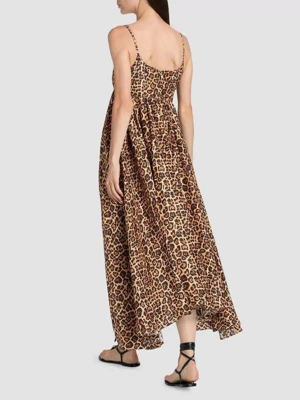 Azeeza Rachel Asymmetric-hem Midi-dress