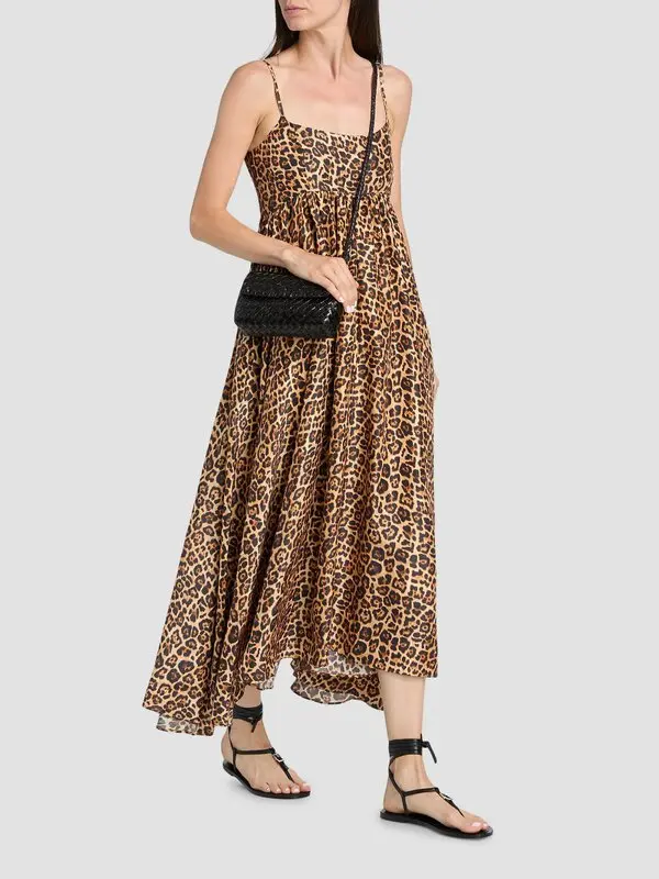 Azeeza Rachel Asymmetric-hem Midi-dress