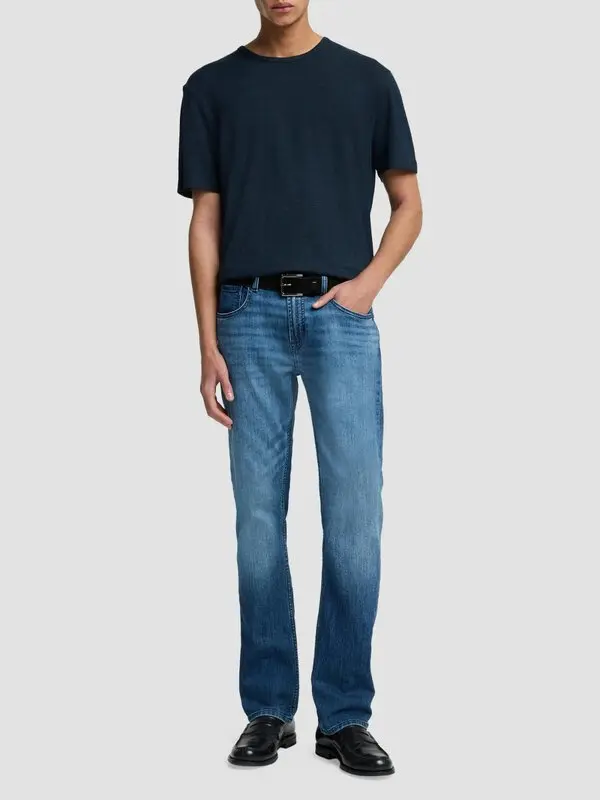 7 For All Mankind The Straight Mid-rise Jeans