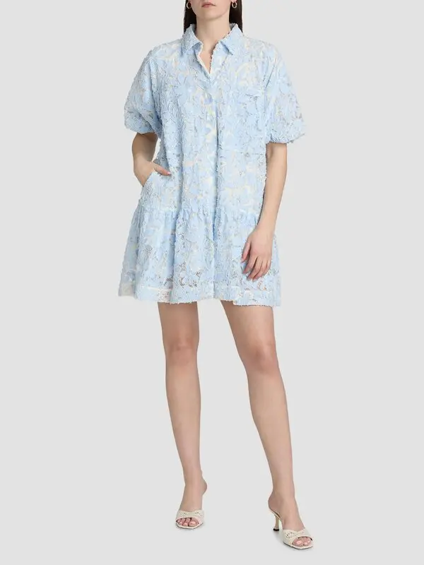 Simkhai Crissy Cotton Lace Minidress