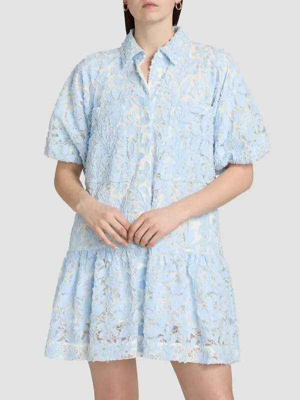 Simkhai Crissy Cotton Lace Minidress