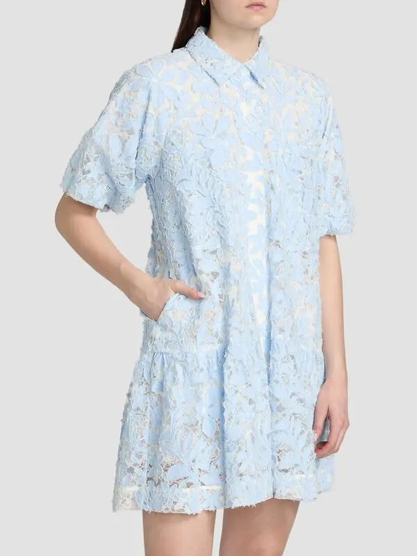 Simkhai Crissy Cotton Lace Minidress