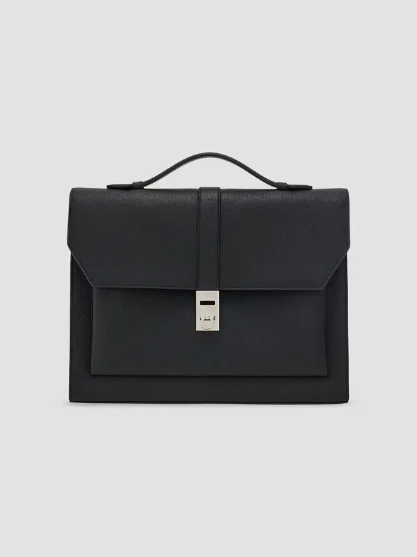 FERRAGAMO Hug Leather Briefcase