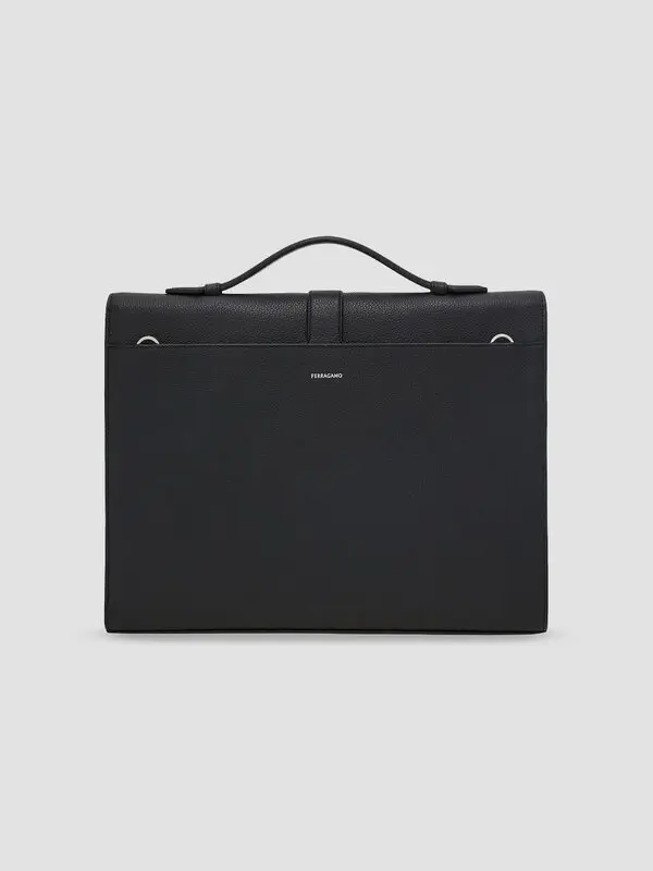 FERRAGAMO Hug Leather Briefcase