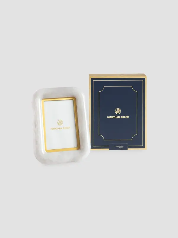 Jonathan Adler Como Picture Frame - White