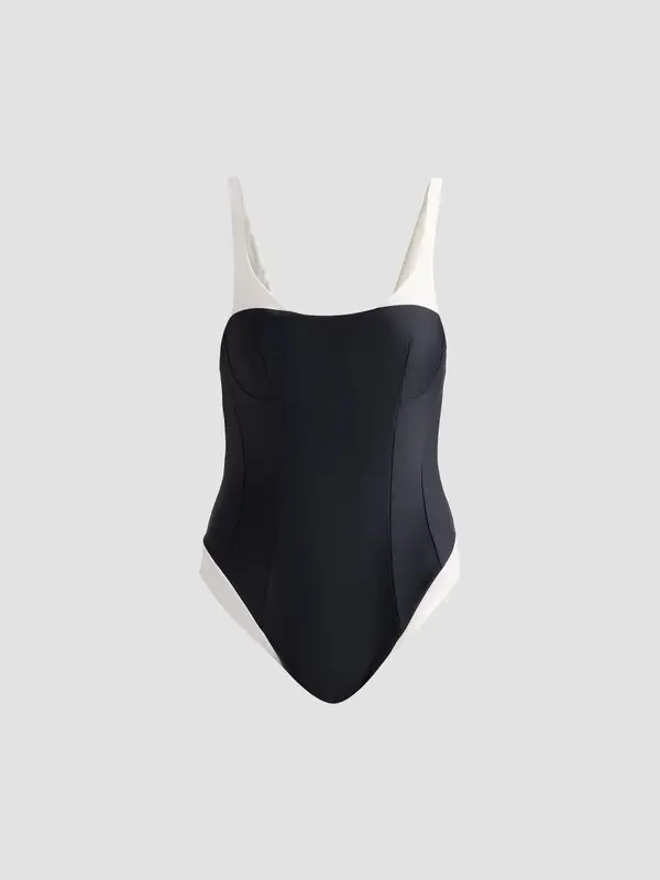 Simkhai Char Colorblocked One-piece Swimsuit