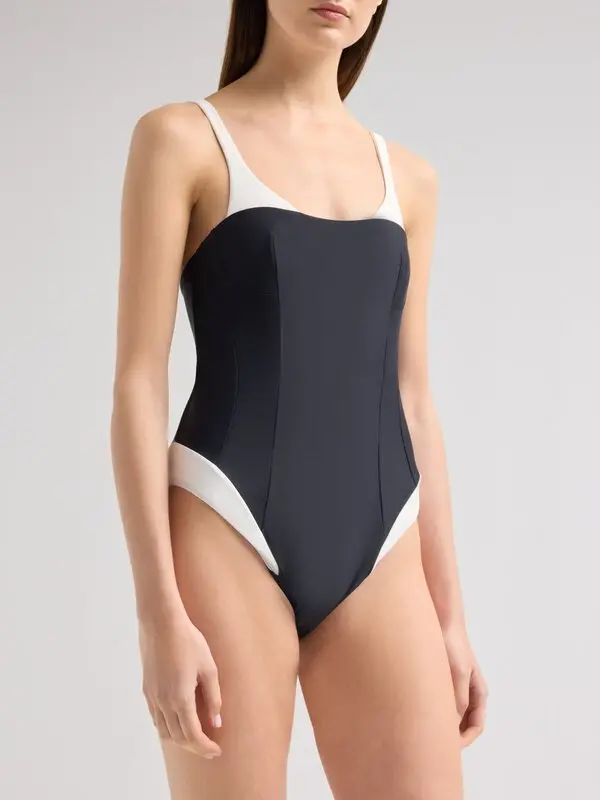 Simkhai Char Colorblocked One-piece Swimsuit