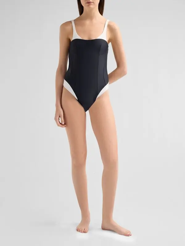Simkhai Char Colorblocked One-piece Swimsuit