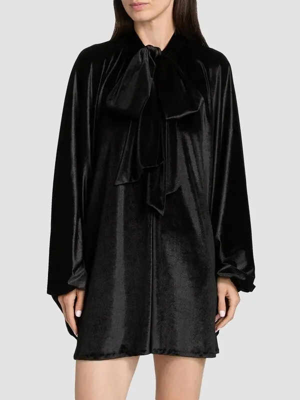 Azeeza Emlyn Velvet Minidress