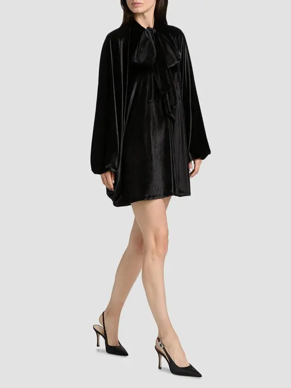 Azeeza Emlyn Velvet Minidress