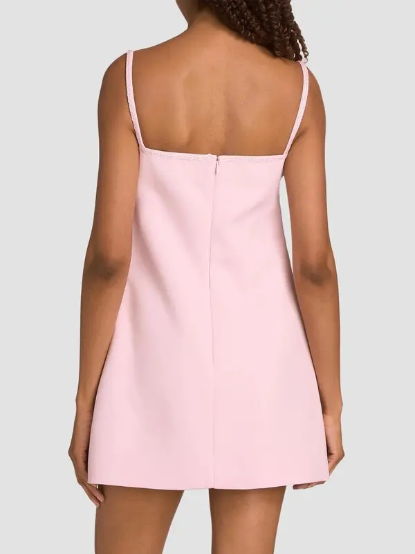 SELF-PORTRAIT Paillette-embellished Floral-appliqué Minidress