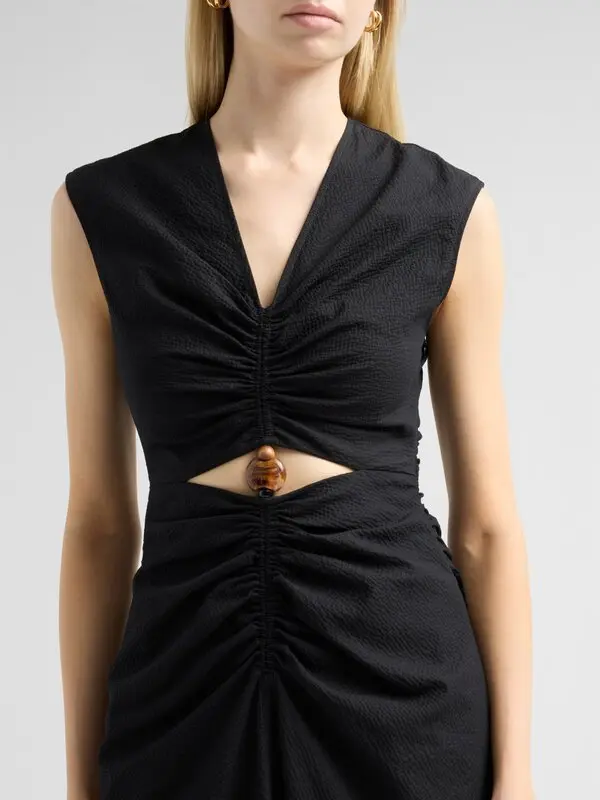 Veronica Beard Marisabel Cut-out Midi-dress
