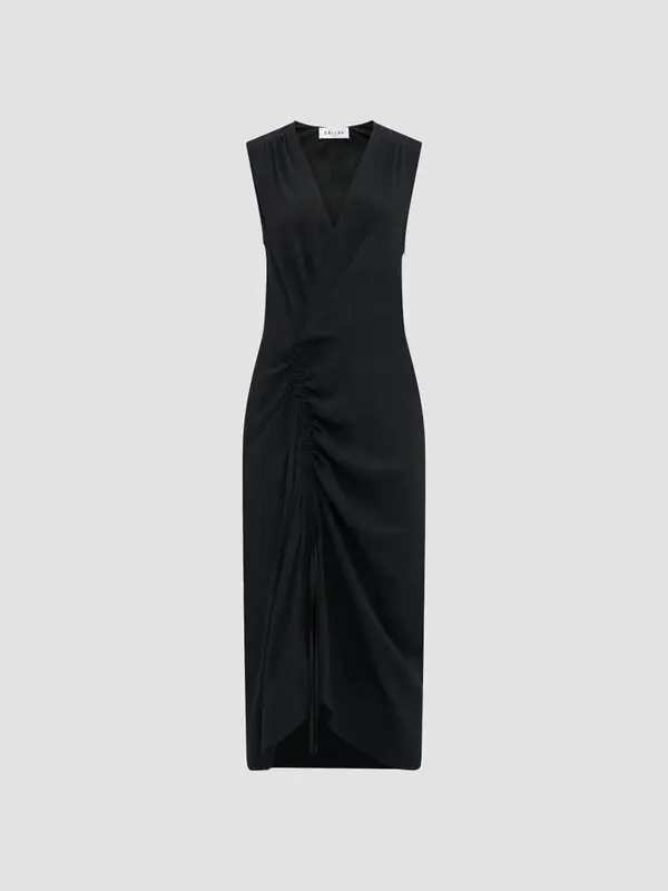 CALLAS MILANO Agnes Wrap Dress - Black