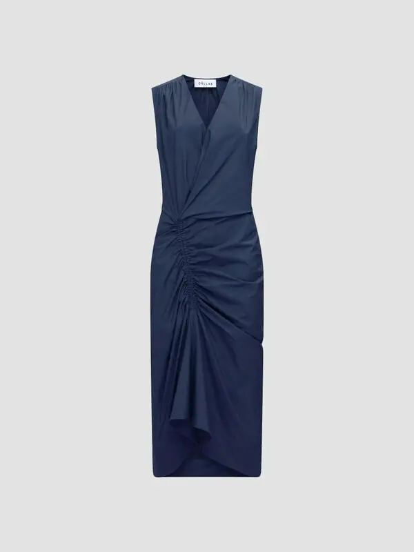 CALLAS MILANO Agnes Wrap Dress - Navy