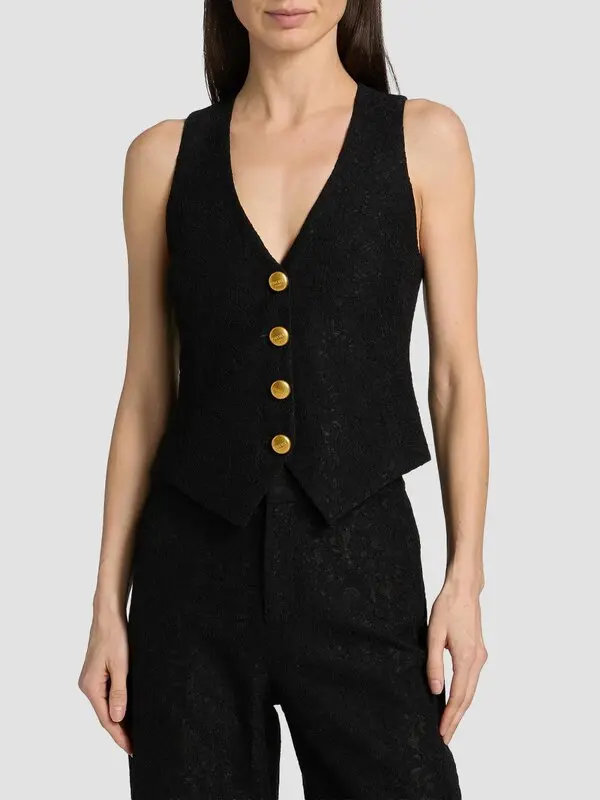 L'Agence Kino Bonded Lace Vest