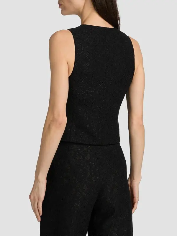 L'Agence Kino Bonded Lace Vest