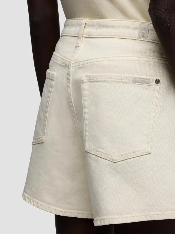 7 For All Mankind Kori A-line Denim Shorts
