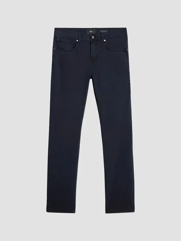 7 For All Mankind The Straight Stretch Mid-rise Straight-leg Jeans