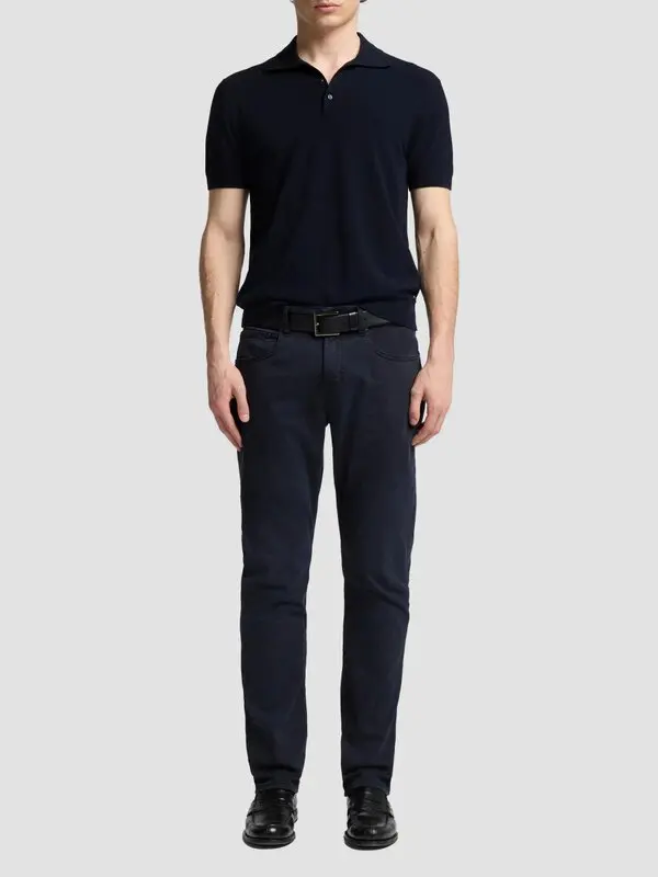 7 For All Mankind The Straight Stretch Mid-rise Straight-leg Jeans
