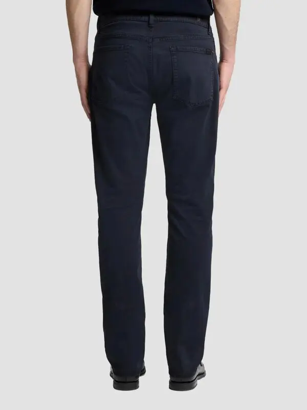 7 For All Mankind The Straight Stretch Mid-rise Straight-leg Jeans