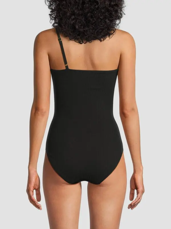 CHANGE OF SCENERY Kara Textured One-piece Swimsuit - Black Texture