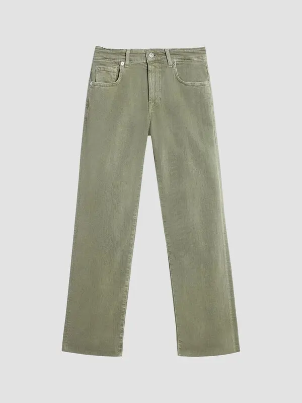 7 For All Mankind Calie Straight-leg Crop Jeans